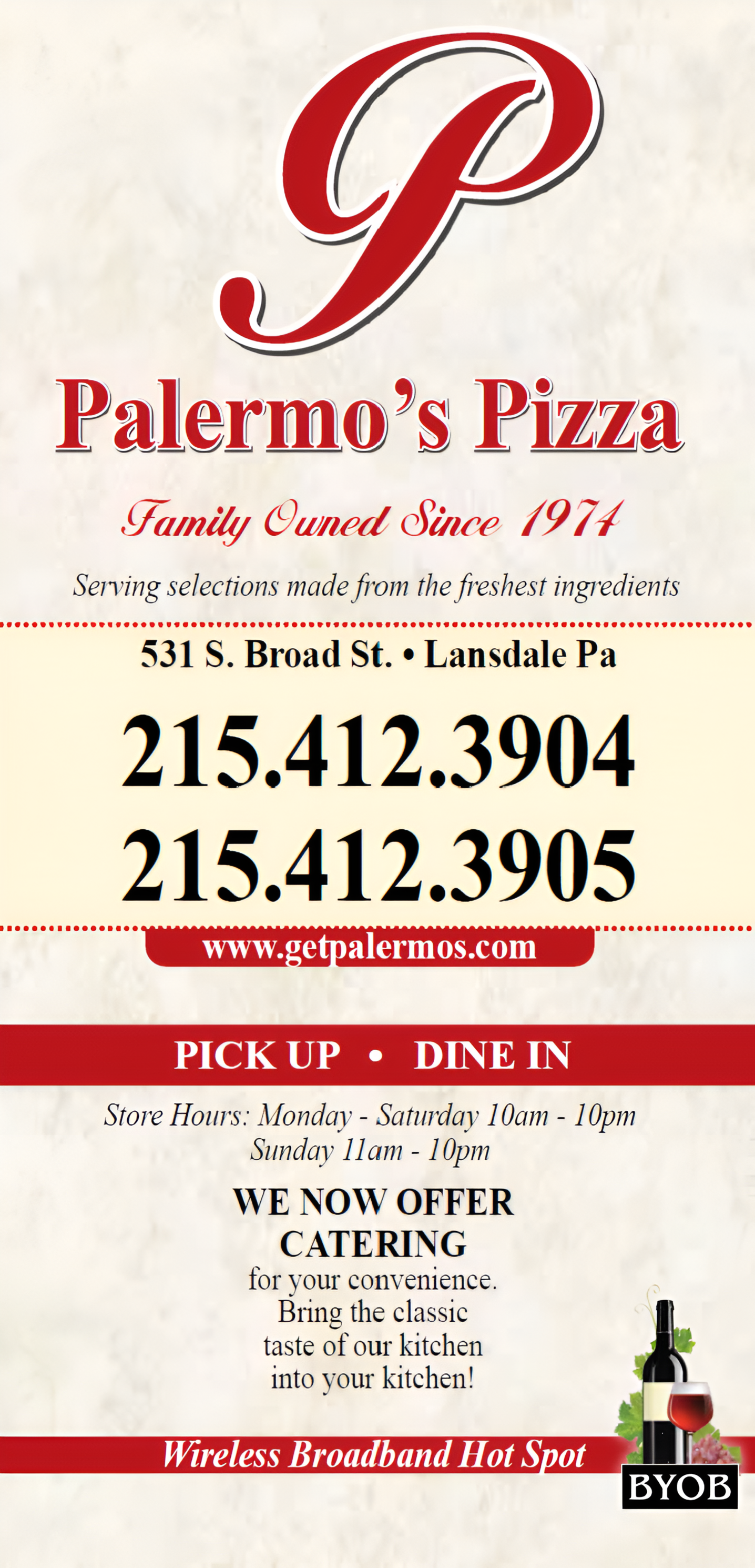 Palermo S Pizza Utica Ny Menus